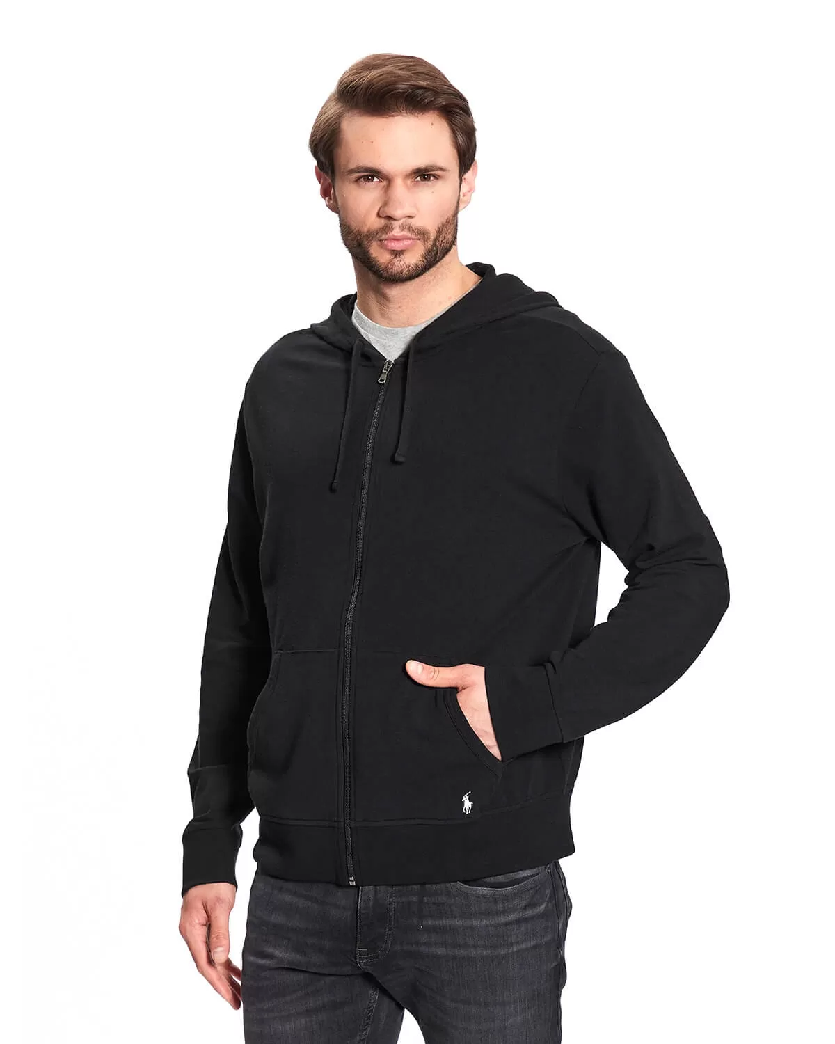 Ανδρική Ζακέτα με Κουκούλα Polo Ralph Lauren - L/S Black | Favela.gr