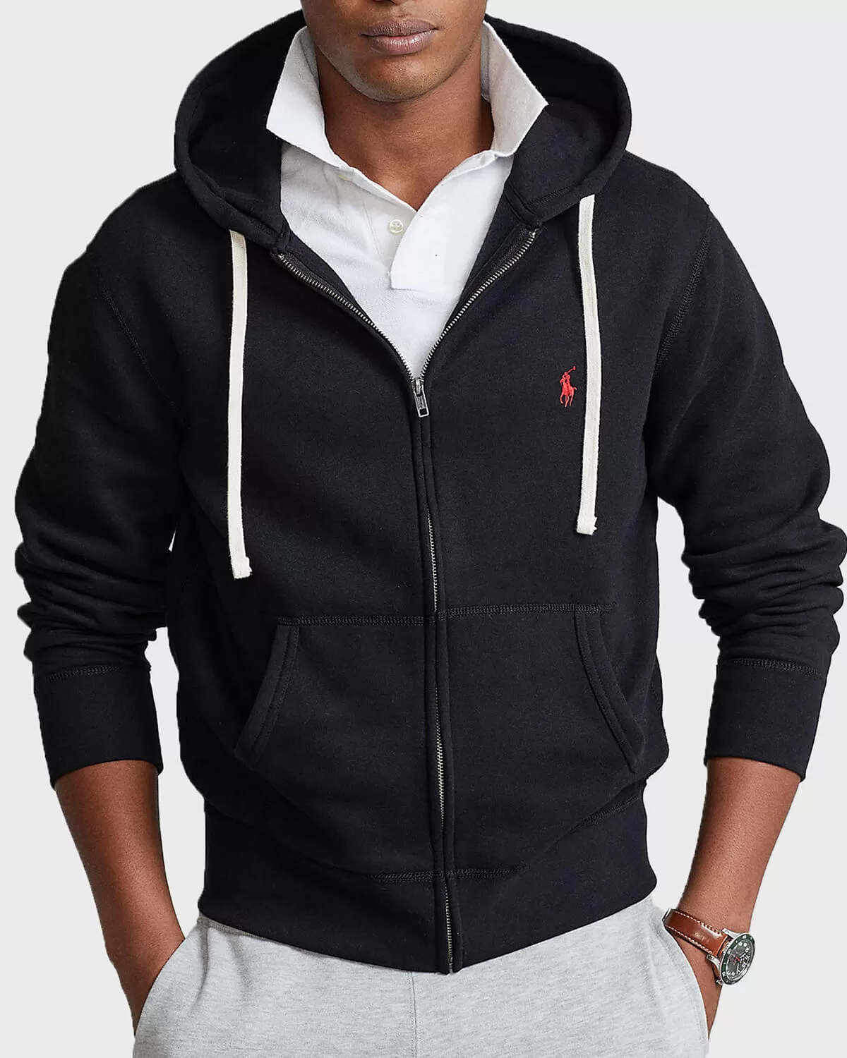 Ανδρική Ζακέτα με Κουκούλα Polo Ralph Lauren - Lsfzhoodm6 Black | Favela.gr